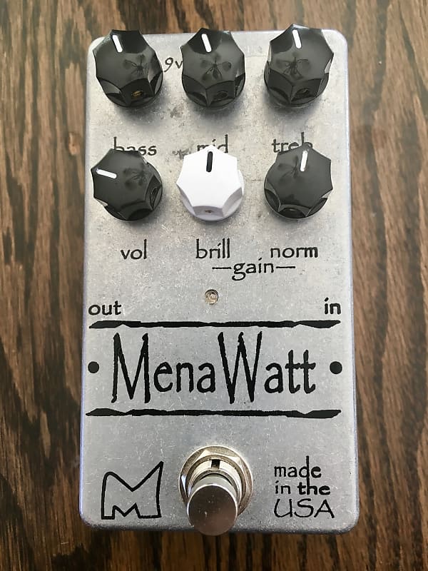 Menatone Menawatt Overdrive Guitar Effect Pedal Silver | Reverb