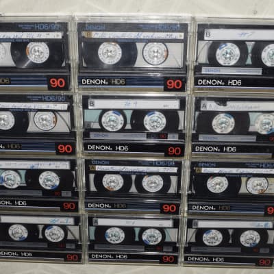 Denon HD6 (X12) High Bias Type II Audio Cassette Tapes | Reverb UK