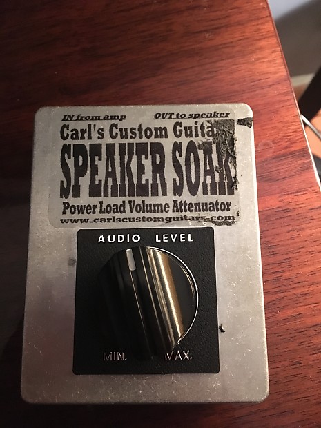 Carls custom guitar Speaker soak powrr load volume attenuator | Reverb