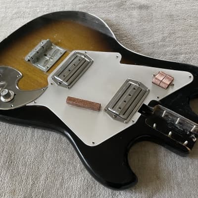 1960’s Victoria Loaded Bass Body Working Pickups Tobaccoburst | Reverb