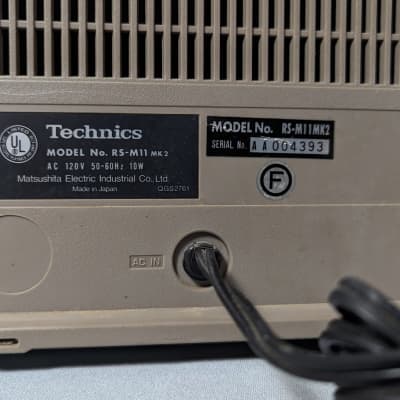 Technics RS-M11 MK2 Stereo Cassette Deck - 1980’s Silver | Reverb