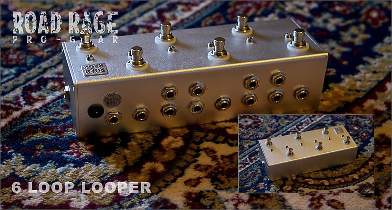 Road Rage 6 Loop Staggered Angled Style True Bypass Looper | Reverb UK