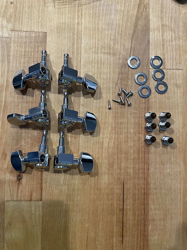 Grover 3+3 Tuning Machines Chrome | Reverb
