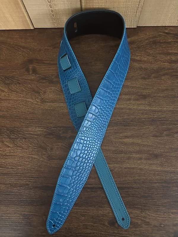 Gecko Leather Works Handmade Leather Guitar/Bass Strap 2024 | Reverb