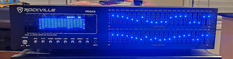 Rockville Rockville REQ42-B Black Rack Mount 2 x 21 Band | Reverb