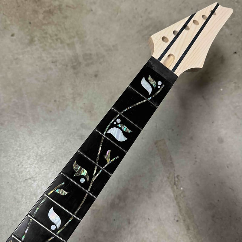 Handmade ibanez j custom style rg jem guitar neck with ebony | Reverb