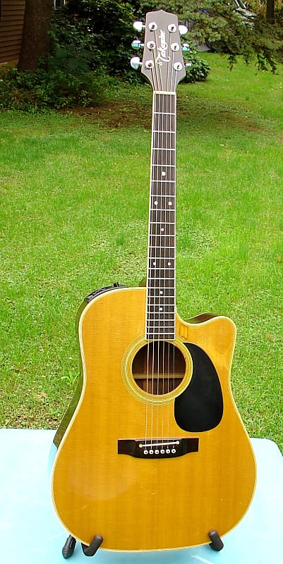 TAKAMINE FP-360-SC acoustic / electric cutaway guitar, | Reverb