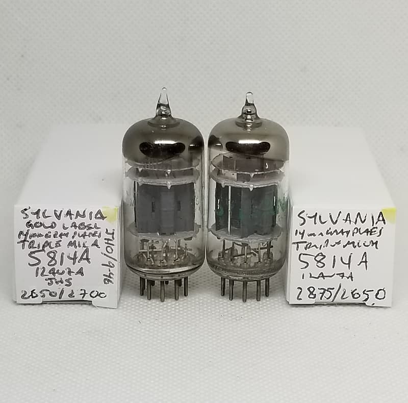 Sylvania 5814A Triple Mica Very Well Matched (7.8%) Pair NOS | Reverb