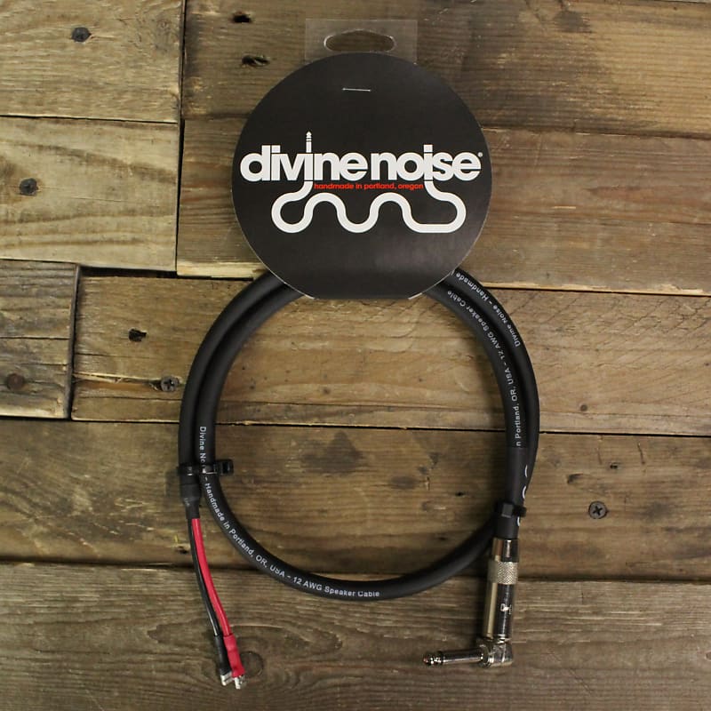 Divine Noise Combo Amp Speaker Cable 3' with Right Angle End | Reverb