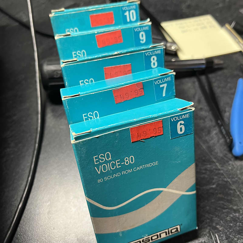 Ensoniq ESQ Sound 80 Cart BUNDLE (#6 to #10) for ESQ-1, | Reverb
