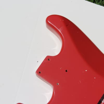 MJT VTS Stratocaster Body - Fiesta Red Light Relic | Reverb