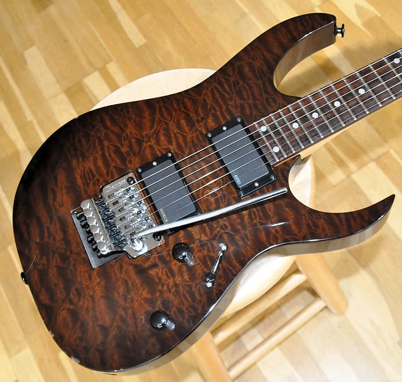 IBANEZ RG520QS TK Transparent Black / Made In Japan / EMG | Reverb UK