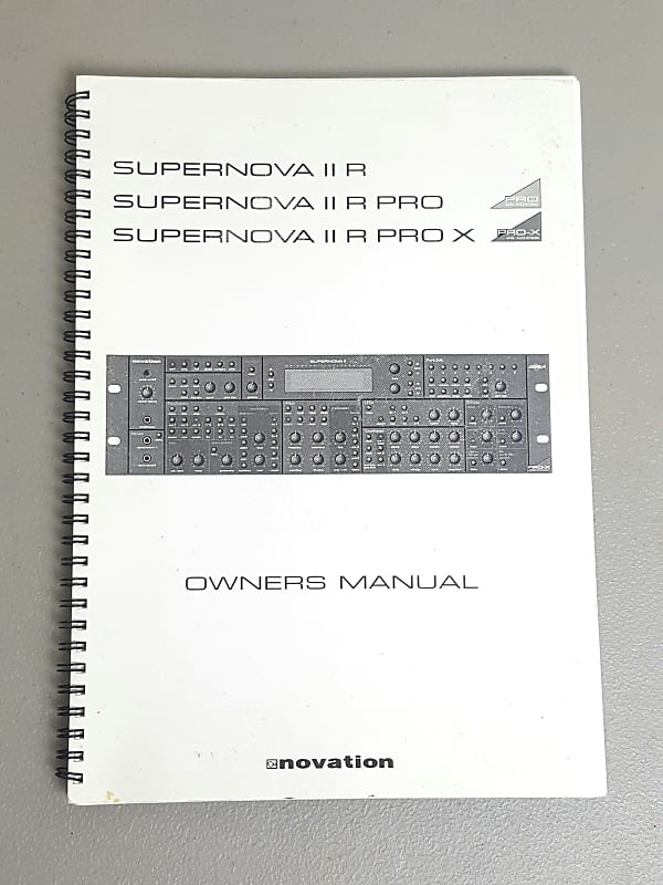 Novation Supernova II R/Pro/Pro X Module Original Owner's | Reverb