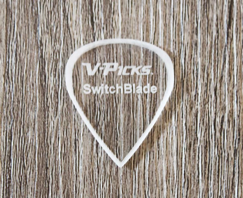 V-Picks Switchblade Ghost Rim Custom Guitar Pick 1.5mm | Reverb