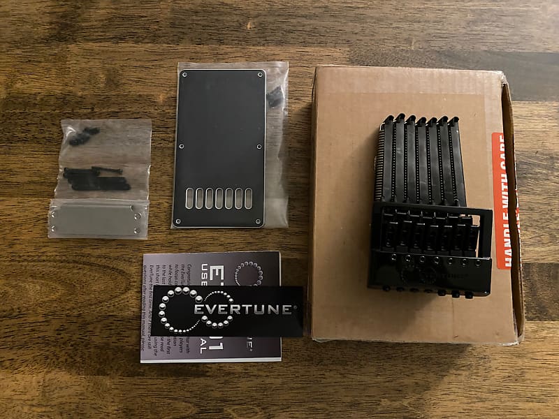 Evertune F7 7-String Bridge (Black) | Reverb