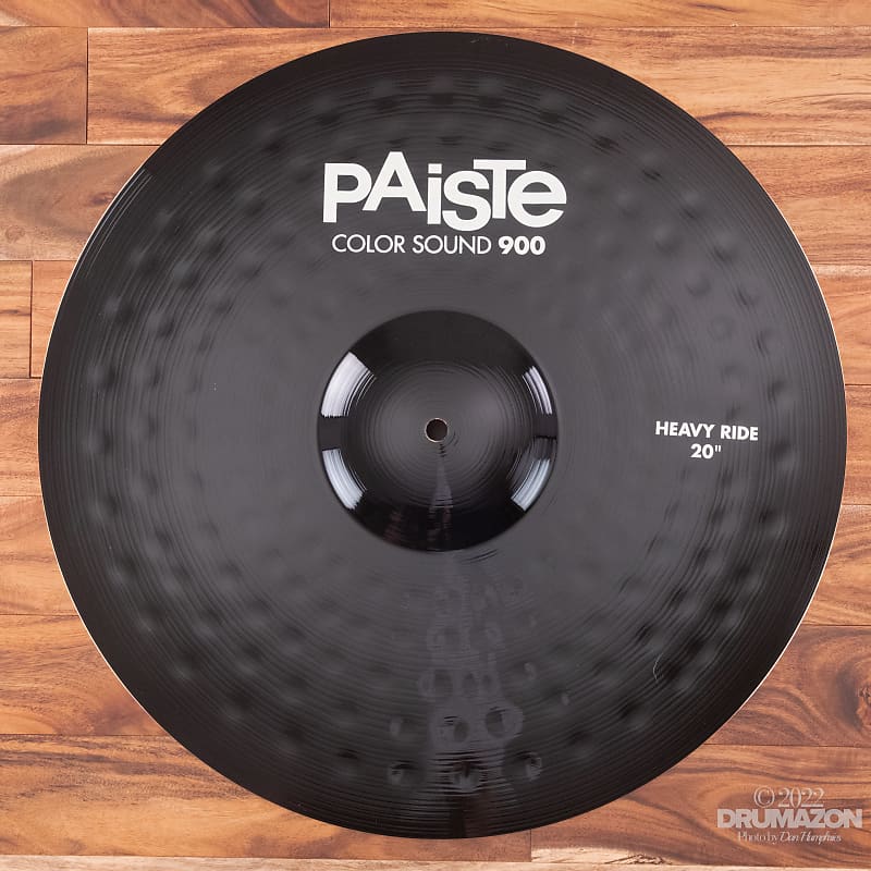 PAISTE 20" 900 COLOR SOUND SERIES BLACK HEAVY RIDE CYMBAL | Reverb
