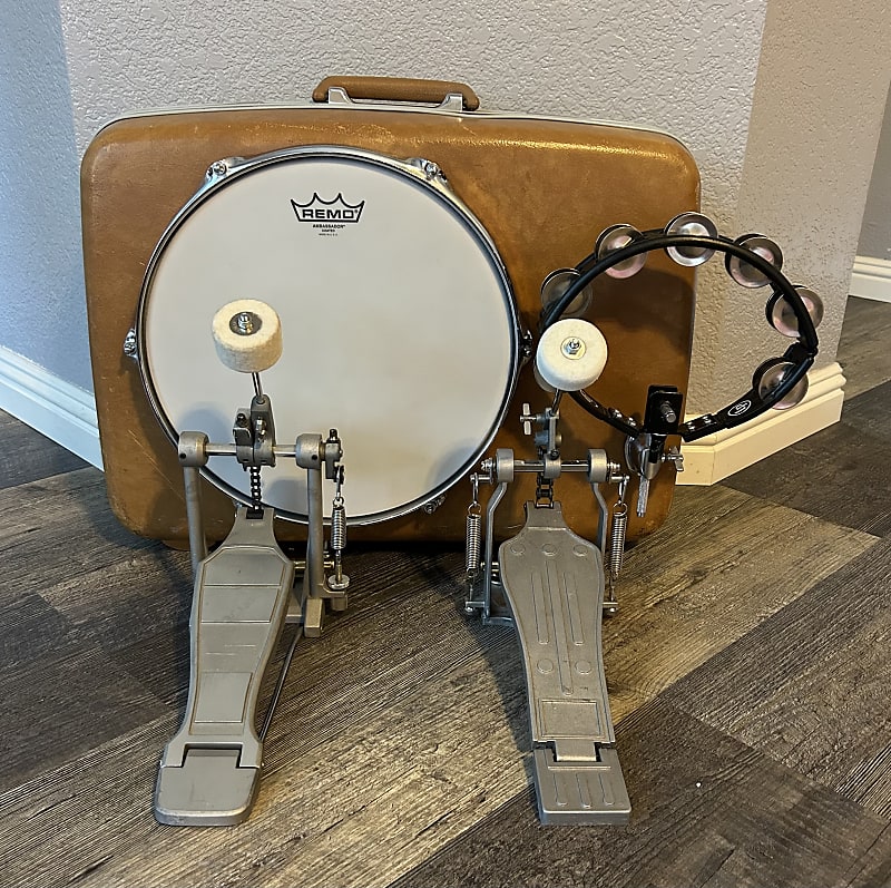 “TRAVELERS TALE” busker style suitcase drum by Vintage | Reverb