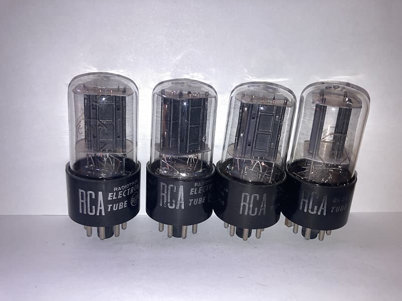 Early 1950's RCA 6SN7GT ECC33 6SN7 Tubes, Matched Quad, NOS | Reverb