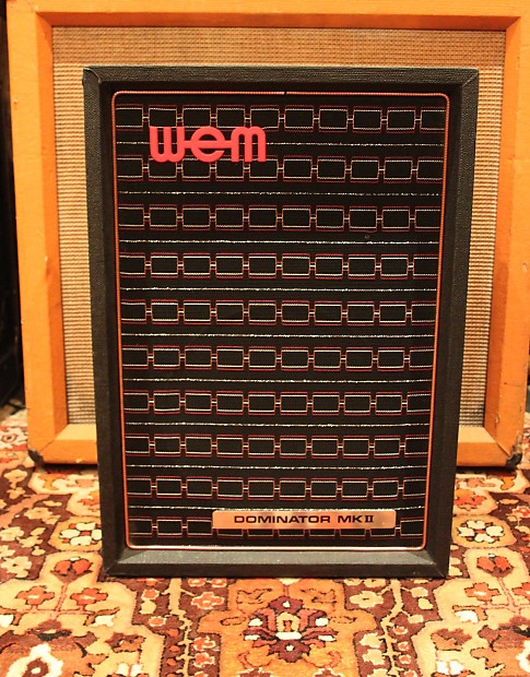 Vintage WEM Dominator MKII 1960s Black Valve Combo w/ Cover | Reverb