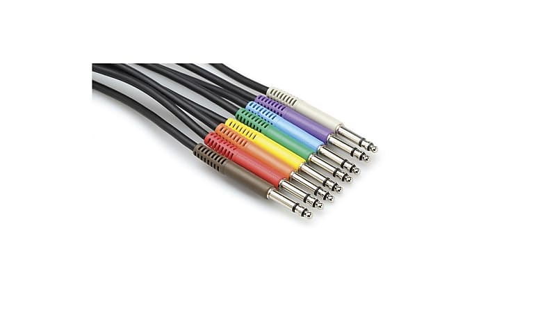 Hosa TTS-890 3' Balanced Patch Cables 8-Pack | Reverb
