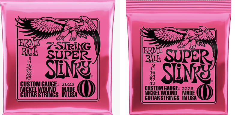 Ernie Ball Super Slinky Six and Seven String Slinky 12 Set | Reverb