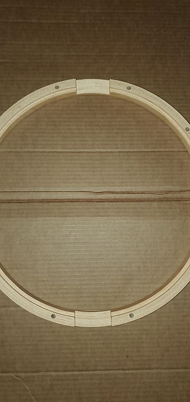 DW 14" 10-Lug Snare side Drum Wood Hoop rim bottom - natural | Reverb