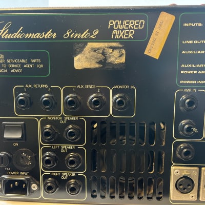 Vintage Studiomaster 8 into 2 MOSFET Powered Mixer 60s-70s | Reverb