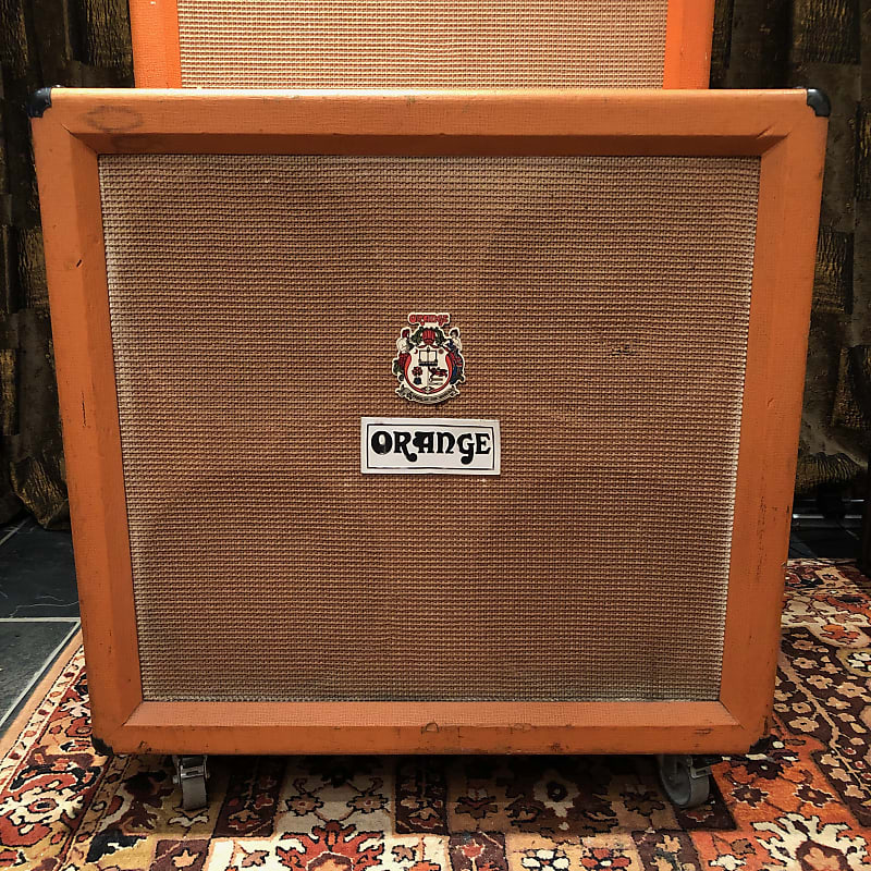 Vintage 1974 Orange 4x12 Original Guitar Cabinet | Reverb Italia