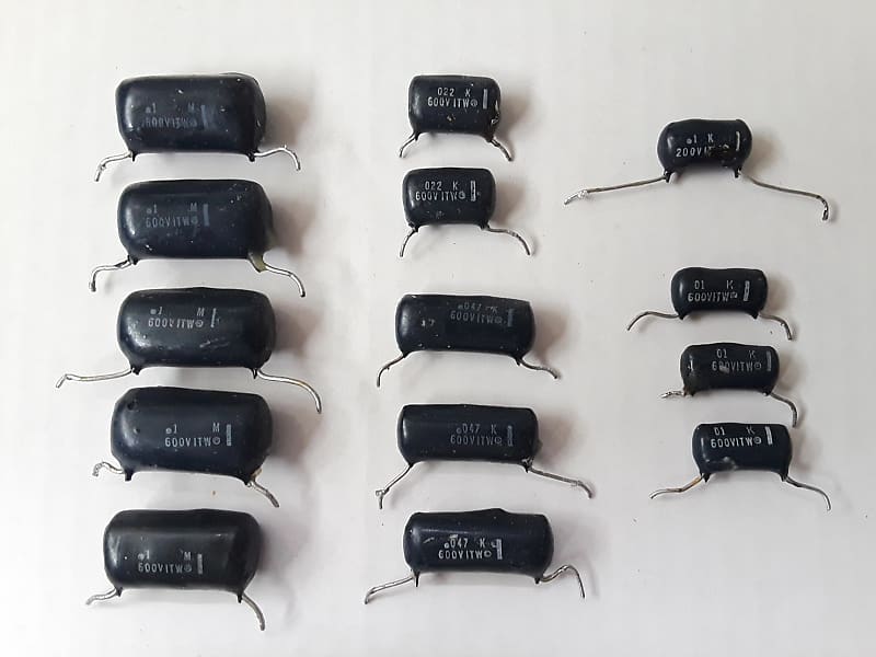 1970's Fender Amplifier Coupling Capacitors Set Of 14 Super | Reverb