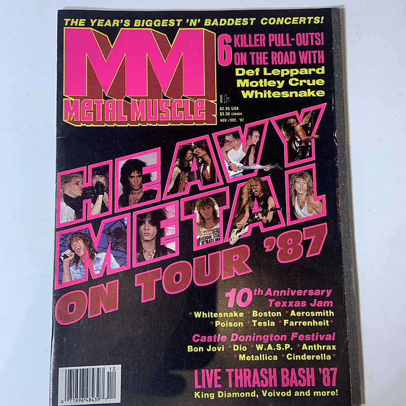 Metal muscle magazine Def Leppard Motley Crue whitesnake | Reverb