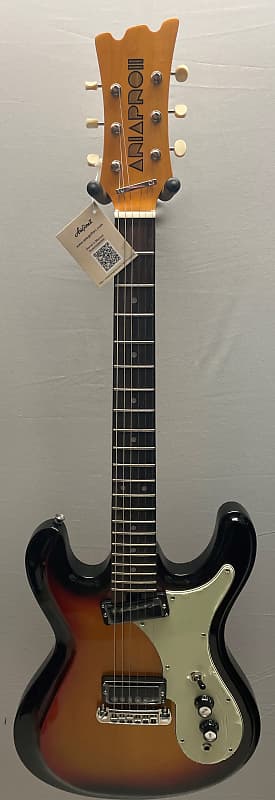 Aria Pro II DM-206-3TS, Mosrite copy, personally set up in my | Reverb