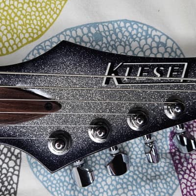 Kiesel Neck-Through Aries 2021 - Metallic Silver Flake/Trans | Reverb