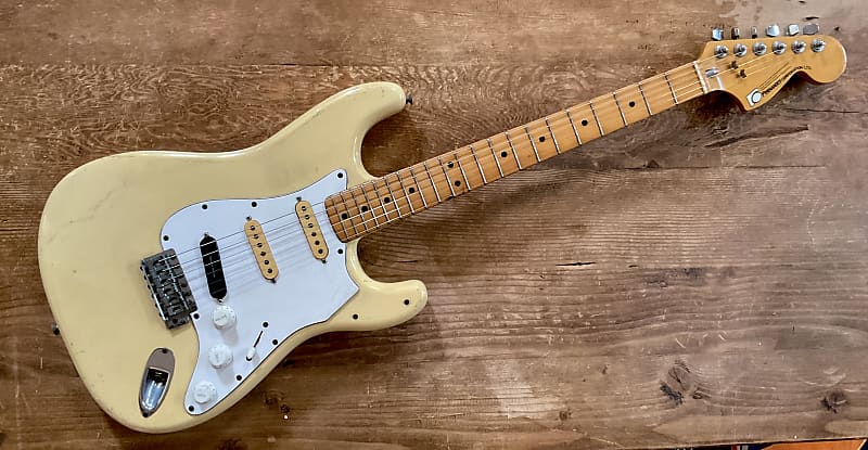 VINTAGE 1977 FERNANDES BURNY "FST 70" STRATOCASTER - STONE | Reverb