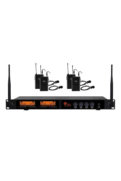 Nady DW-44 Quad Digital Wireless Lapel Microphone System | Reverb