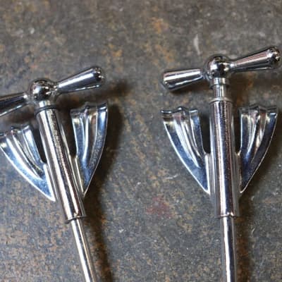 Ludwig Club Date Bass Drum T Rods & Claws 8pk Chrome Vintage | Reverb