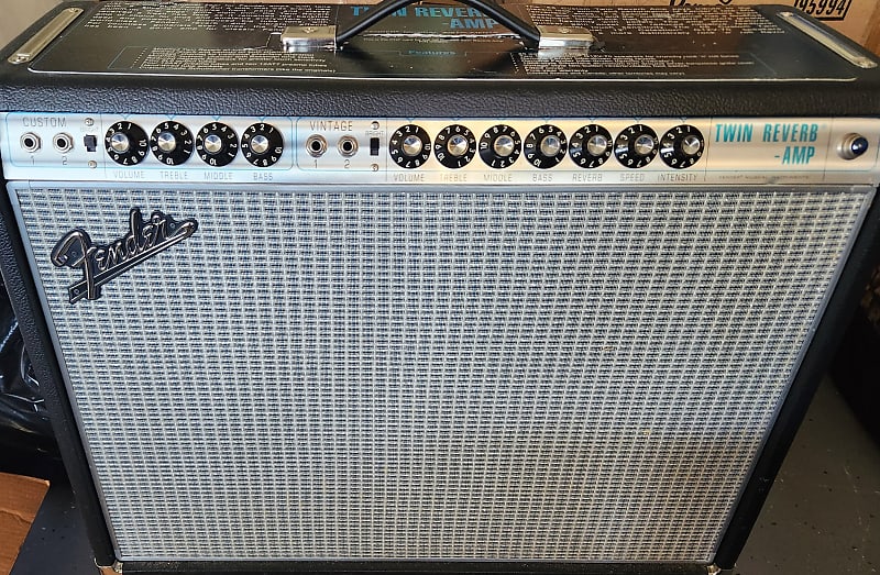 Fender Guitar Amplifier Twin Reverb '65 Reissue 2019 - Black | Reverb