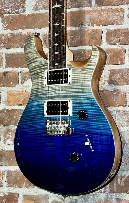 PRS SE Custom 24 Electric Guitar - Blue Fade, In Stock Ships | Reverb