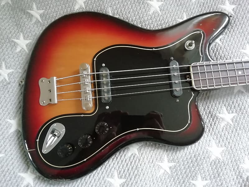 Musima de Luxe 25b 1970s 3 Tone Sunburst Jaguar bass | Reverb