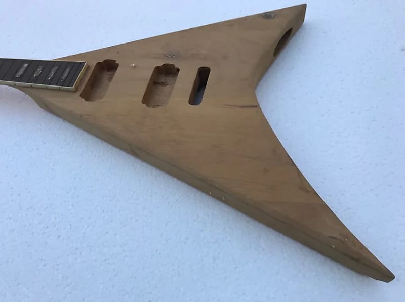 Maple Wood Electric Guitar Neck with Body Fit Flying V | Reverb UK