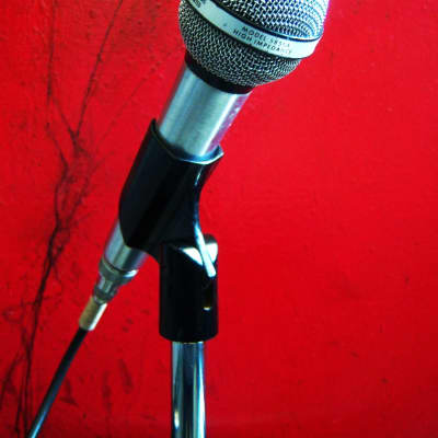 Vintage 1970's Shure 585SA dynamic microphone harp Satin | Reverb