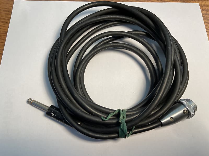 Vintage 3 pin Amphenol Male Microphone connector Cable - 15 | Reverb