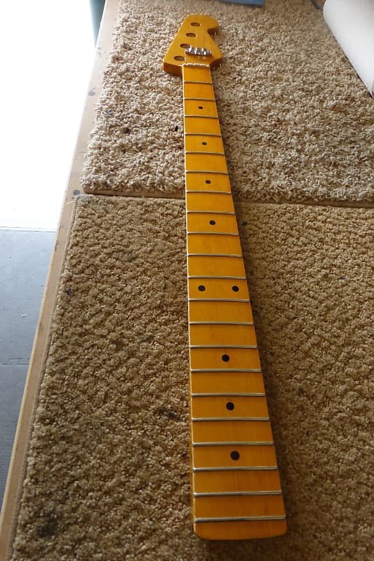 Allparts P bass neck with maple board | Reverb