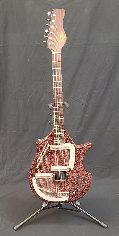 Rogue STR-1 Electric sitar - Red Crackle | Reverb