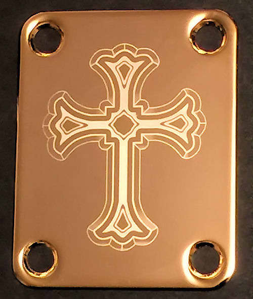 GUITAR NECK PLATE Custom Engraved Etched - Fits Fender - | Reverb
