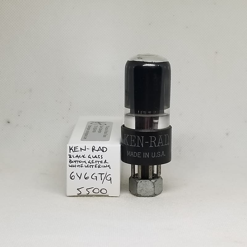 Ken-Rad 6V6GT/G Black Glass Single NOS 6V6 6V6GT | Reverb UK