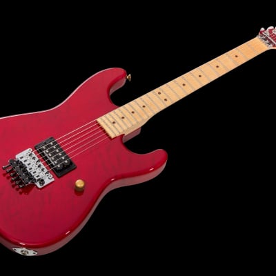 Charvel USA Custom Shop Strat 1H FR - Transparent Red MH - | Reverb