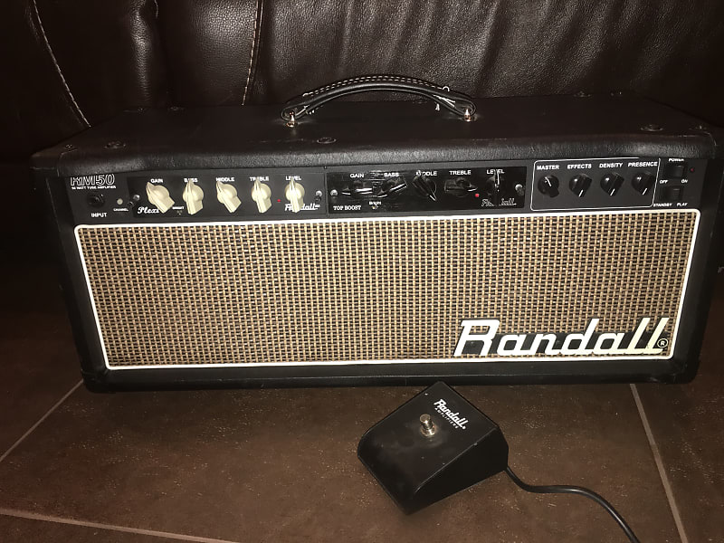 Randall RM50 black with tweed front no modules | Reverb