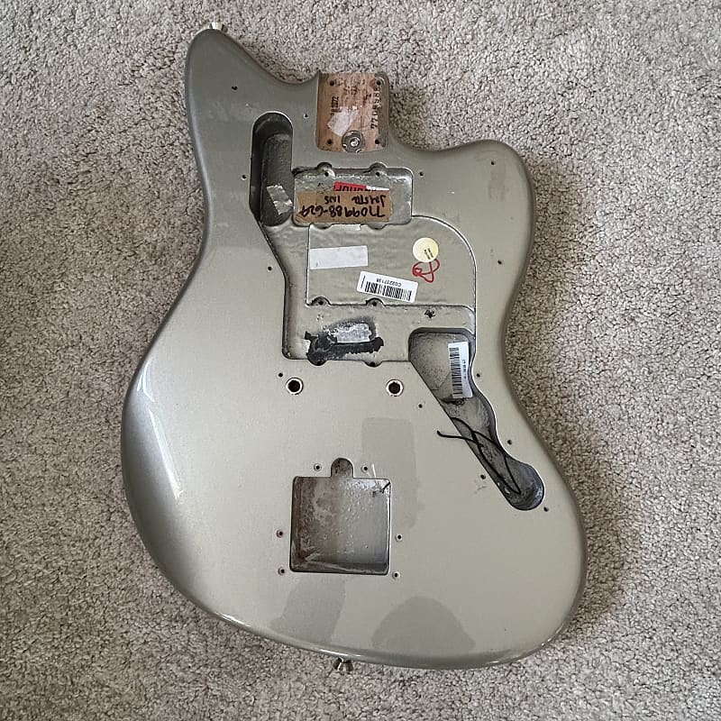 Fender Jazzmaster Body Mod Shop 2022 - Inca Silver | Reverb