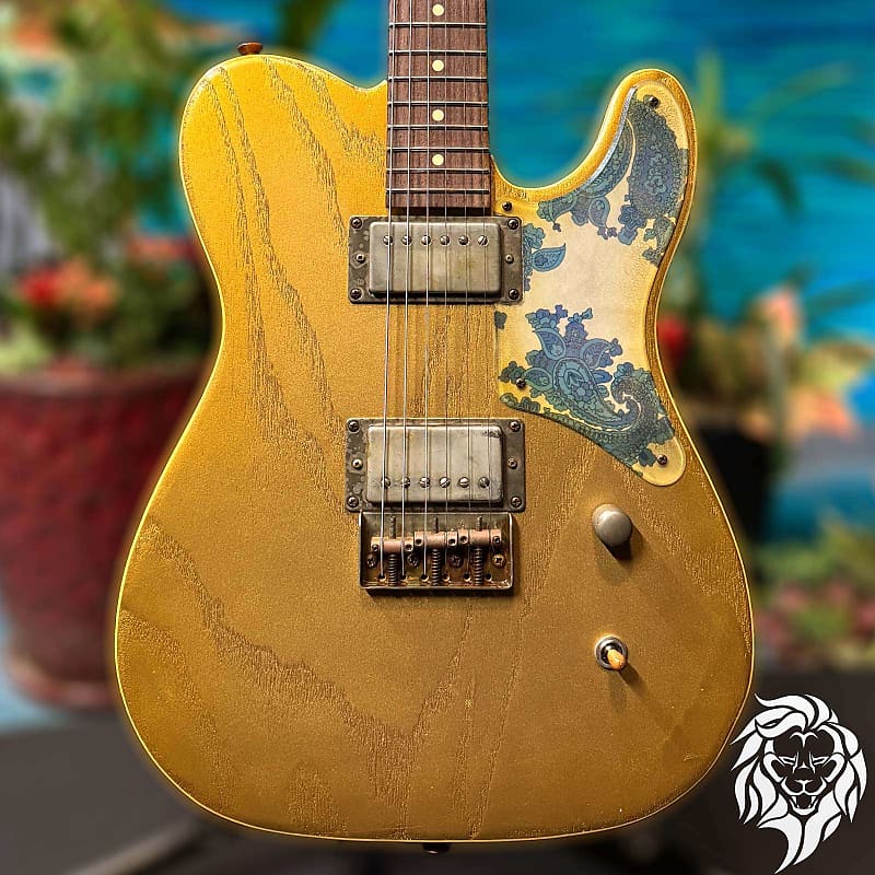 Palir Titan C4 Gold Top Blue Paisley Guard 41256 | Reverb