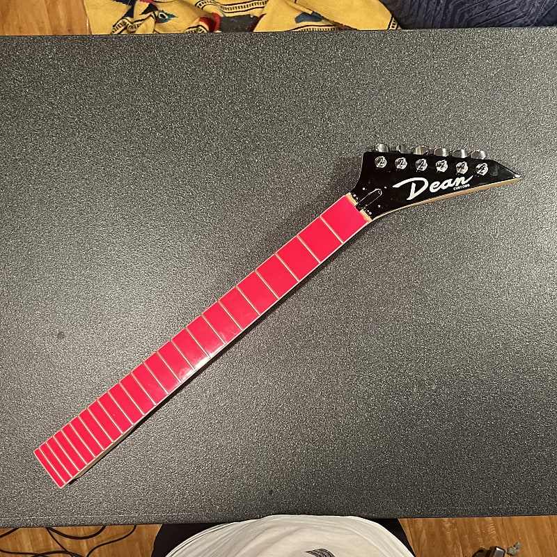 2005 Dean Custom Zone 22 fret neck - Fluorescent Pink | Reverb